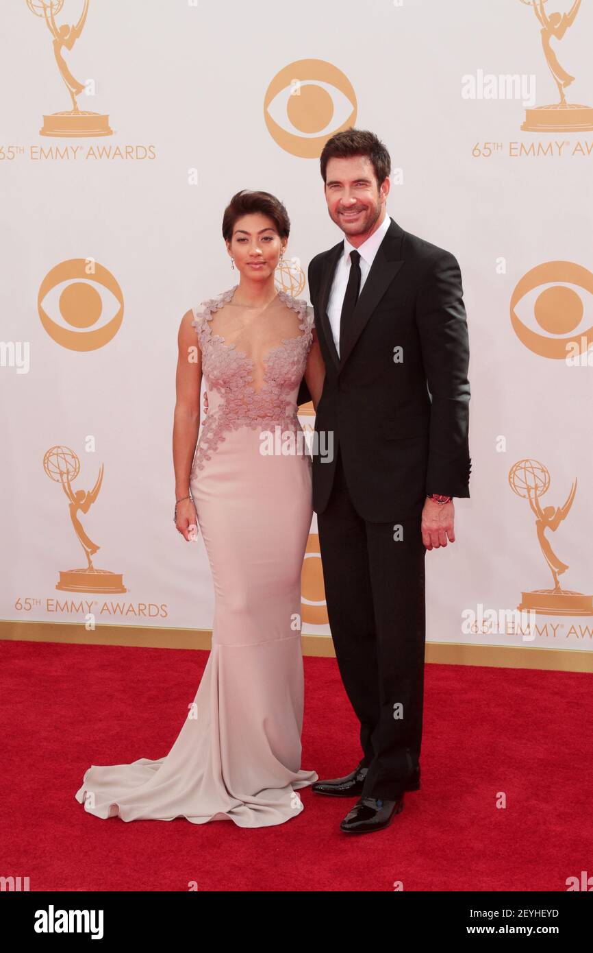 Actor Dylan McDermott and his girlfriend Shashi Wells attend the 65th ...