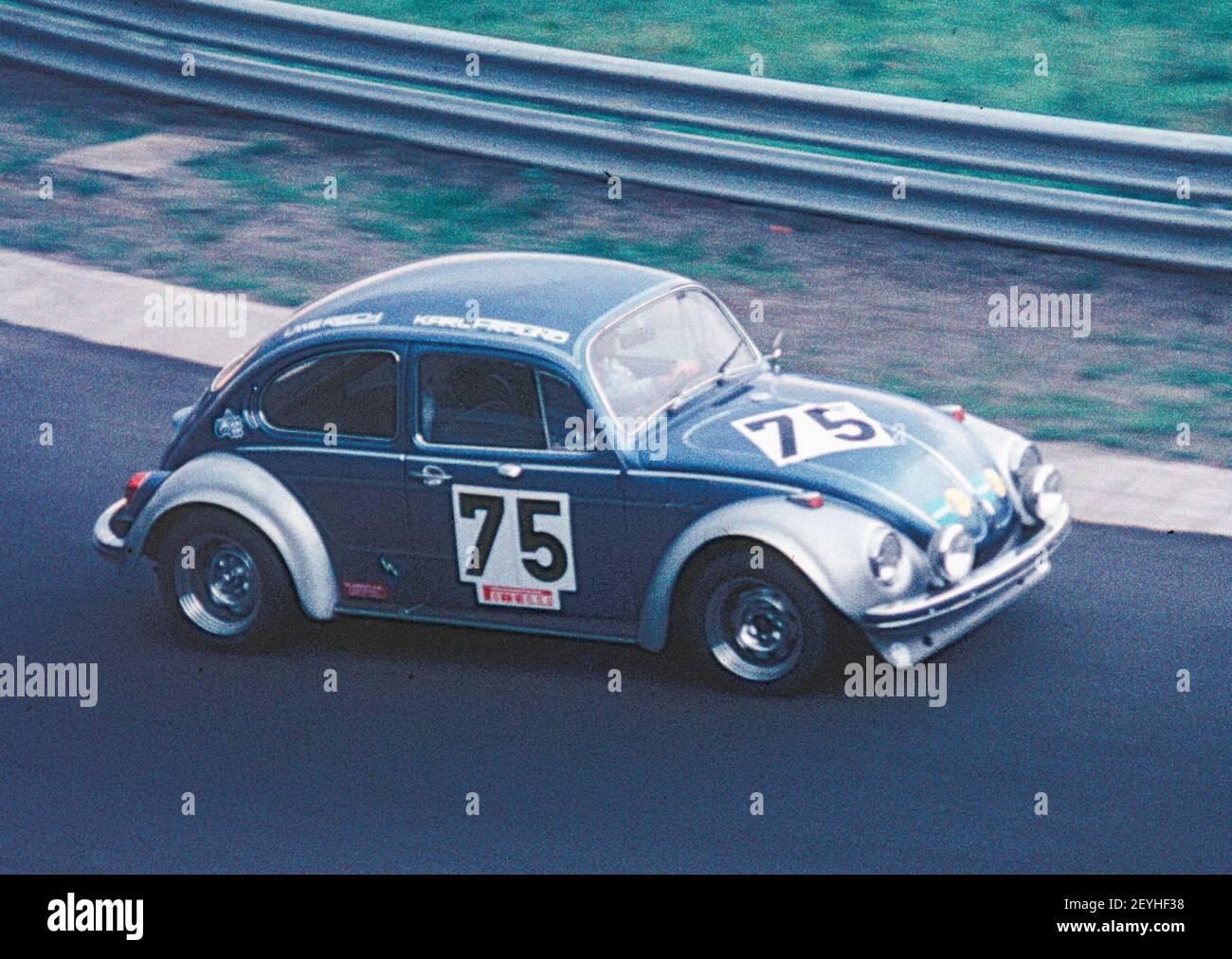 A Volkswagen Beetle at a Touring Car race at the Nuerburgring ...