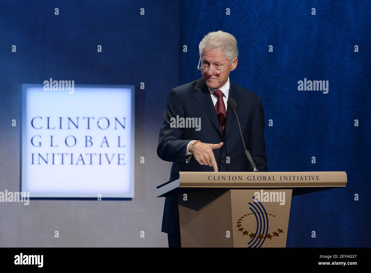 President Bill Clinton attends the "Mobilizing for Impact" conference ...