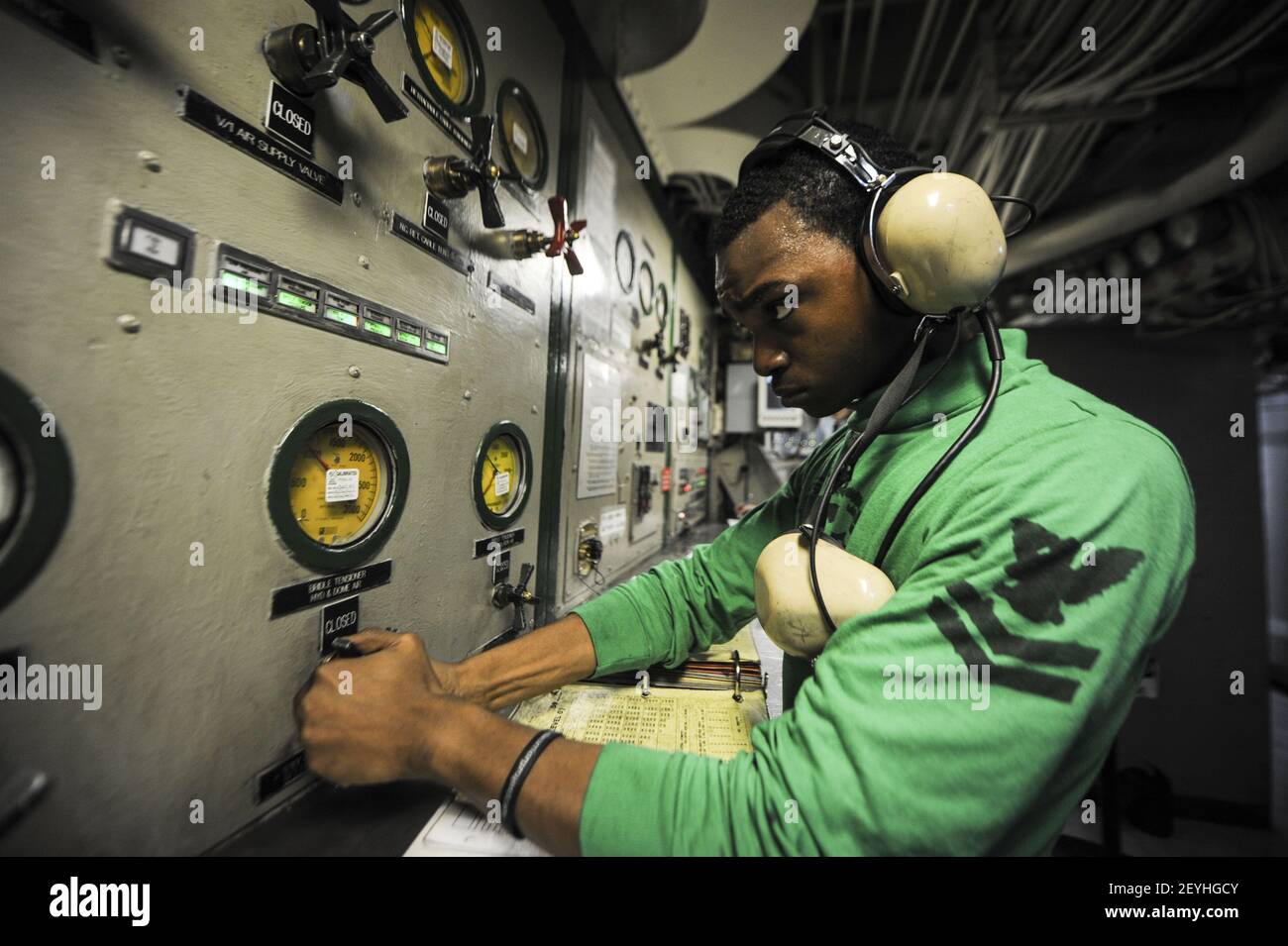 U.S. Navy Aviation Boatswain's Mate (Equipment) 2nd Class Dominyk Brown ...
