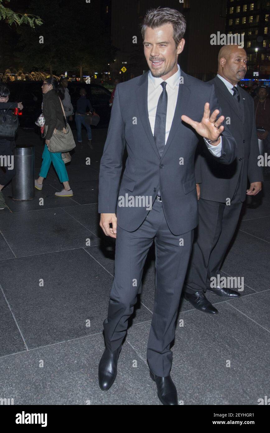 Josh Duhamel attends the Hugo Boss Celebrates Flagship Opening in New ...