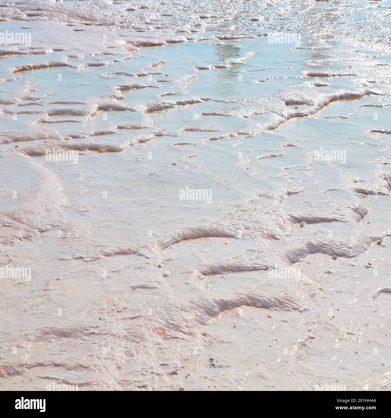 Abstract in pamukkale turkey asia the old calcium bath and travertine ...