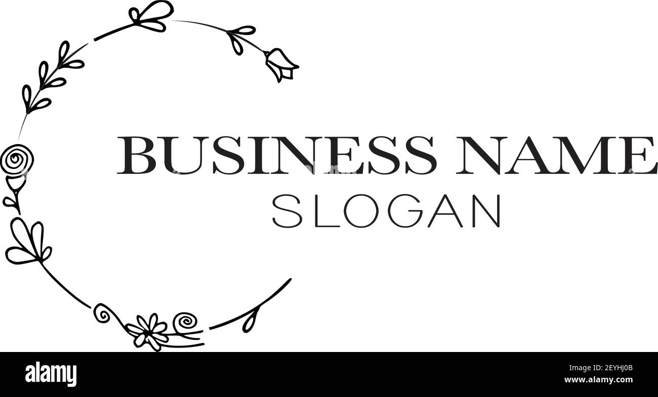 vector drawing black and white flowers background border frame business ...