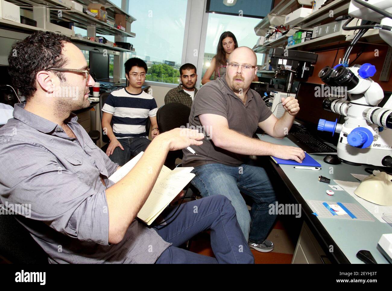 Richard Awdeh, founder and CEO of Cirle, leads an afternoon "scrum ...