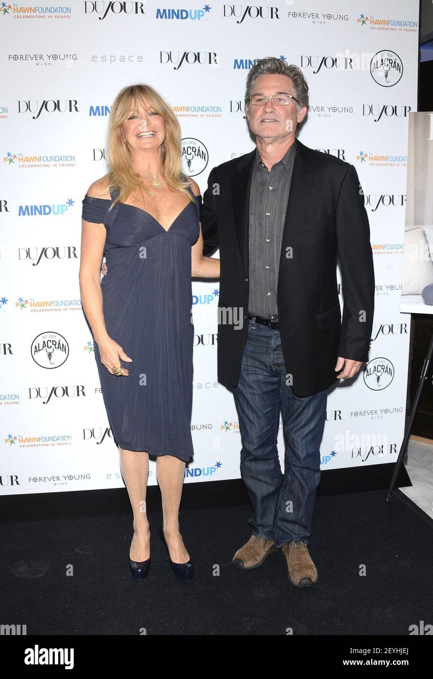 Actress Goldie Hawn and Kurt Russell attend the celebration event for ...