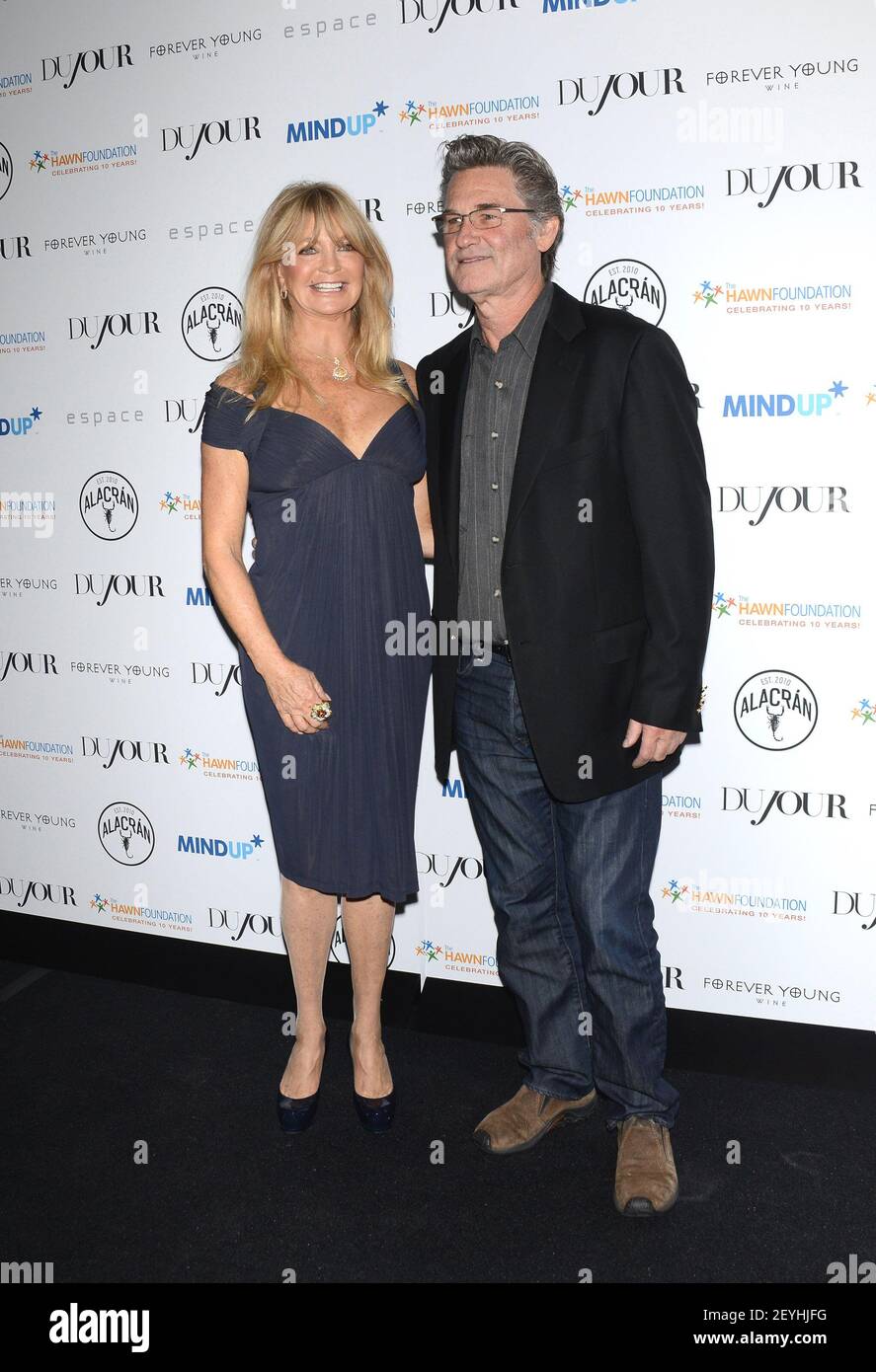 Actress Goldie Hawn and Kurt Russell attend the celebration event for ...