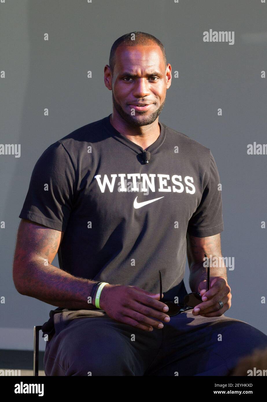 Lebron James attends The Press Conference Of Audemars Piguet Brand ...