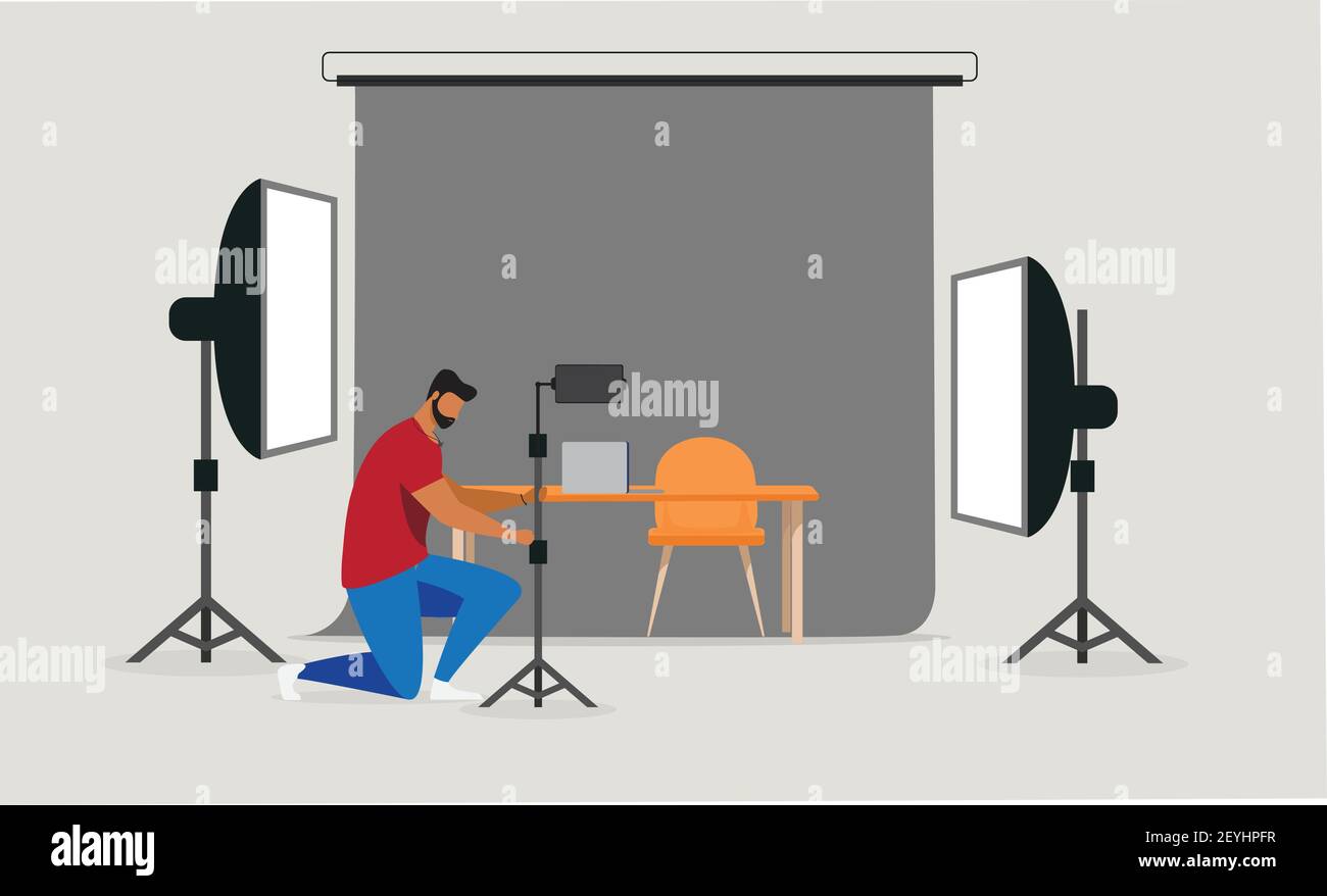 Video recording man Stock Vector Images - Alamy