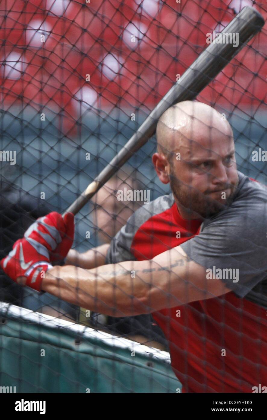 The St. Louis Cardinals' Matt Holliday during batting practice on ...