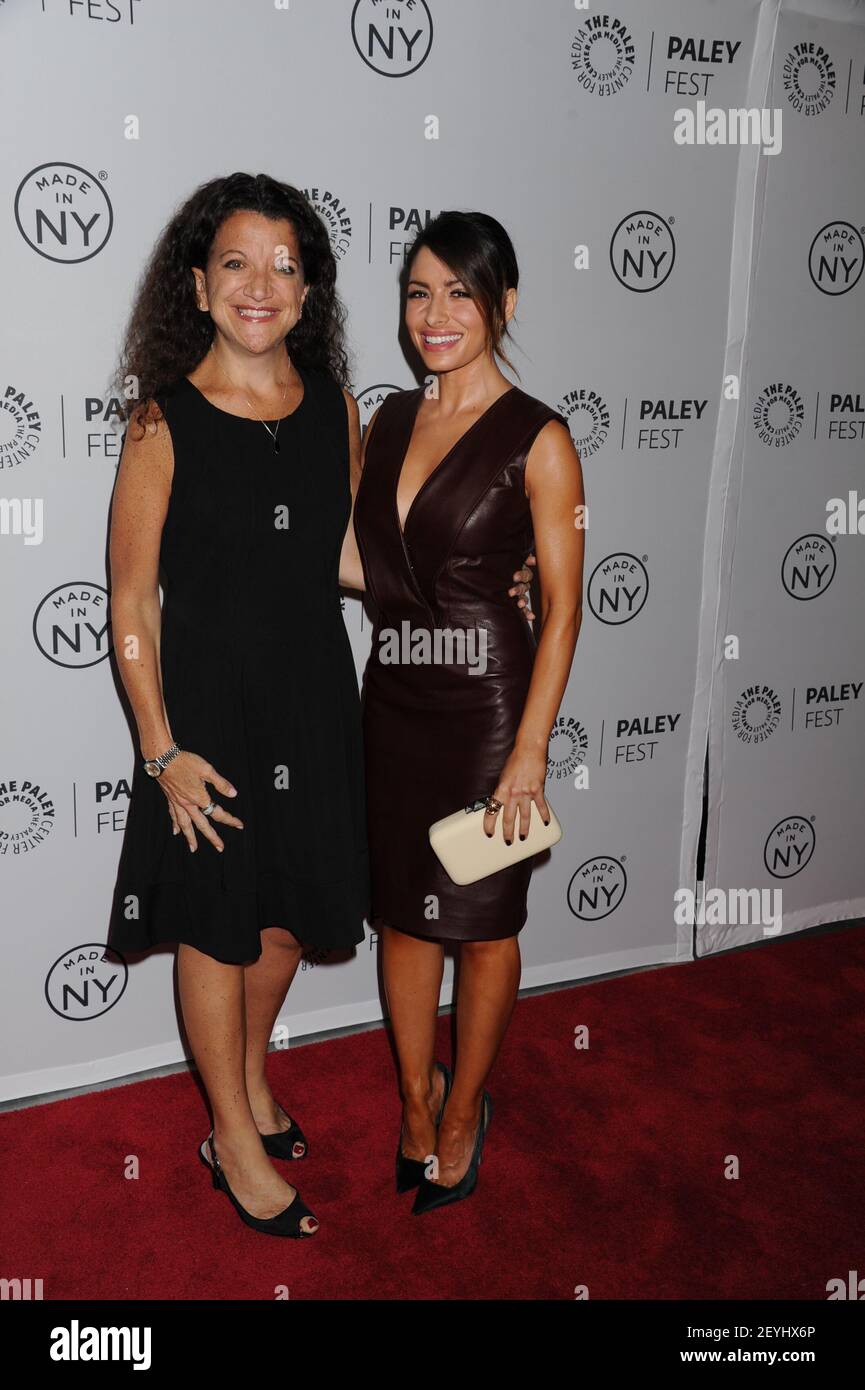 L-R: Debra Birnbaum, Sarah Shahi attend the Paleyfest Made in New York ...