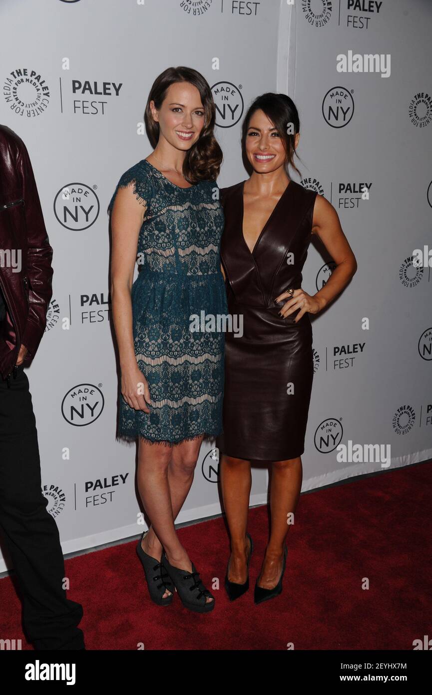 L-R: Amy Acker, Sarah Shahi attend the Paleyfest Made in New York ...