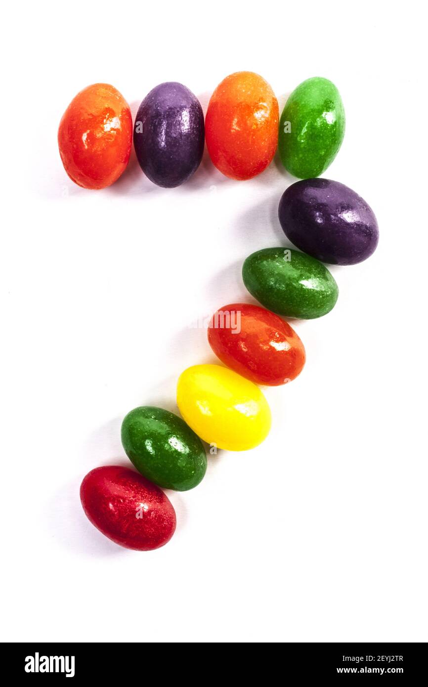 Candy Number 7 Stock Photo - Alamy
