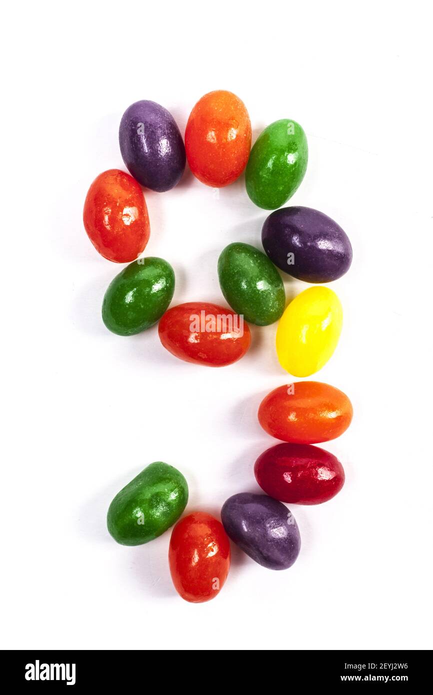 Candy Number 9 Stock Photo - Alamy