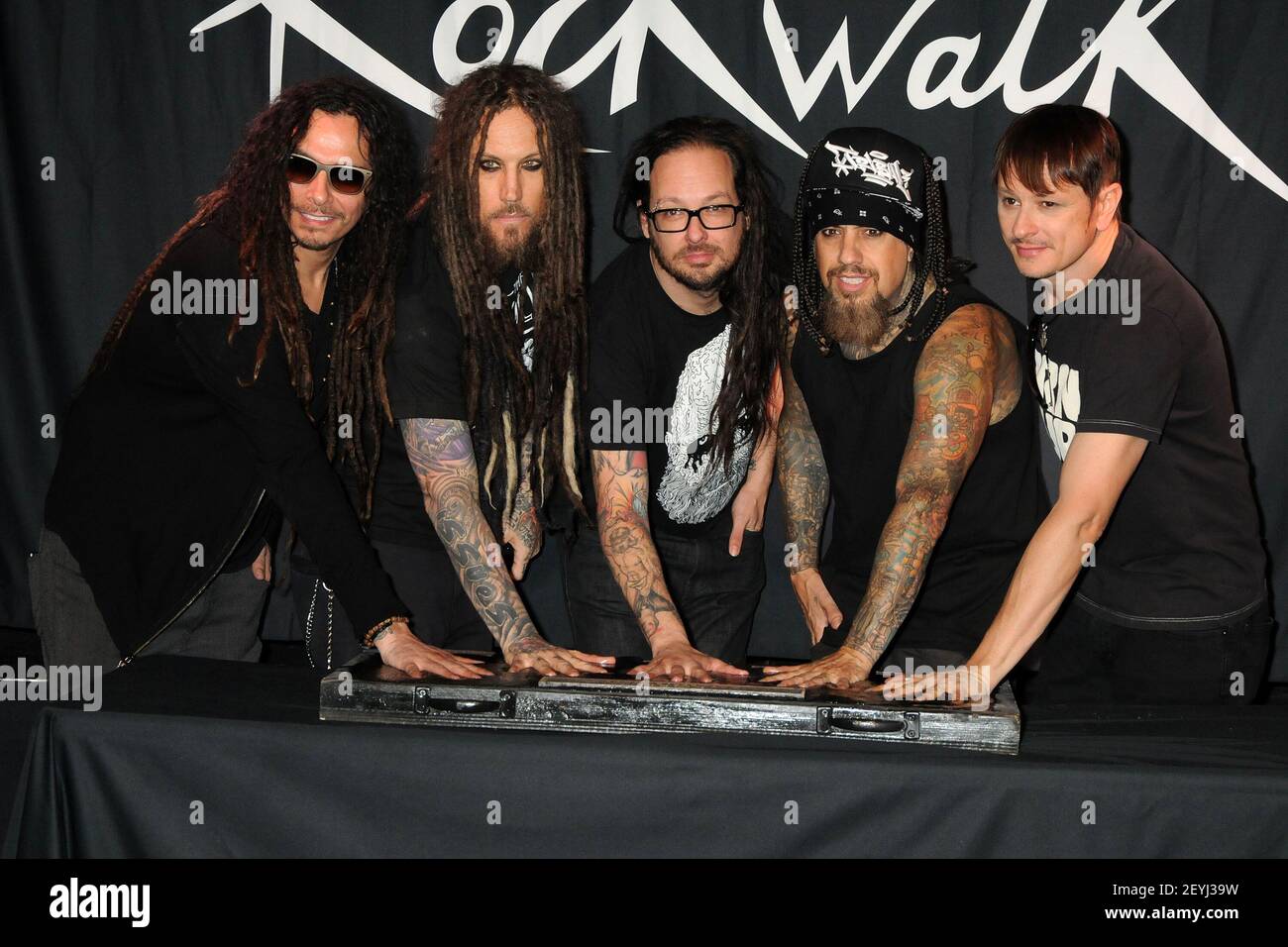 8 October 2013 - Hollywood, California - James Shaffer, Munky, Brian ...