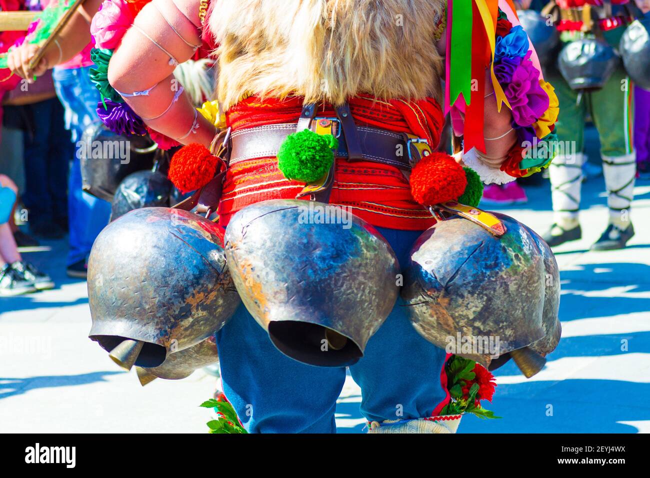 Bulgarian Kukeri at Varna Carnival.Kukeri are elaborately costumed ...