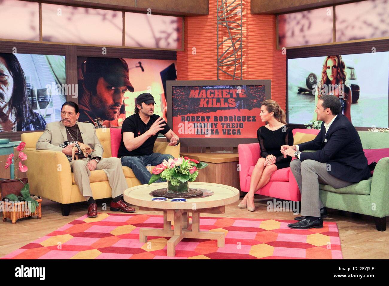 Actor Danny Trejo, Robert Rodriguez, Alexa Vega and Alan Tacher are ...