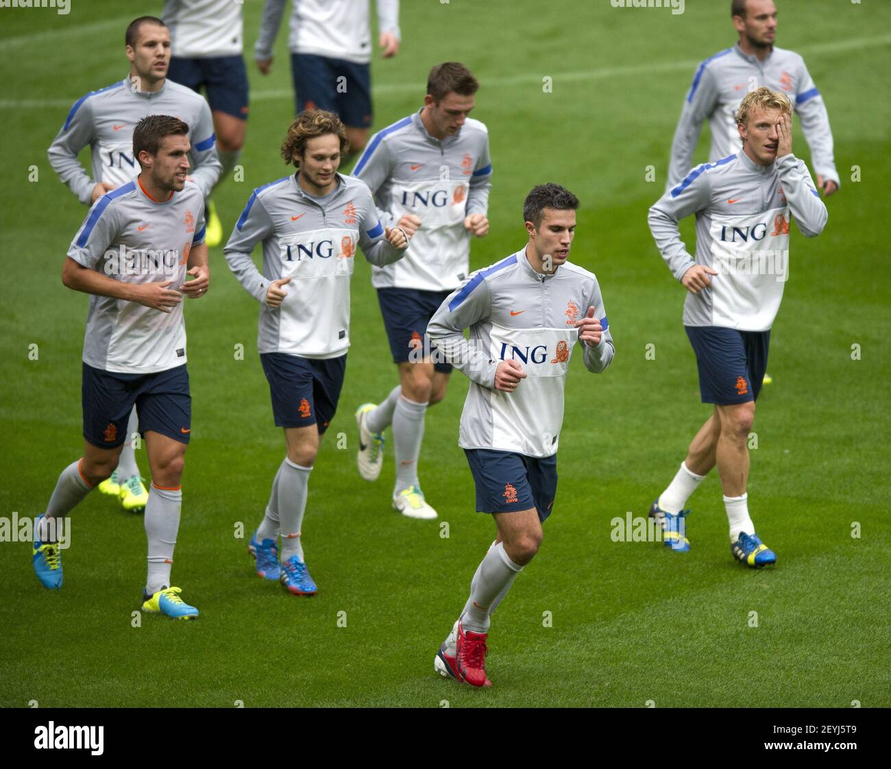October 10, 2013 - Amsterdam, The Netherlands - Dutch Soccer team ...