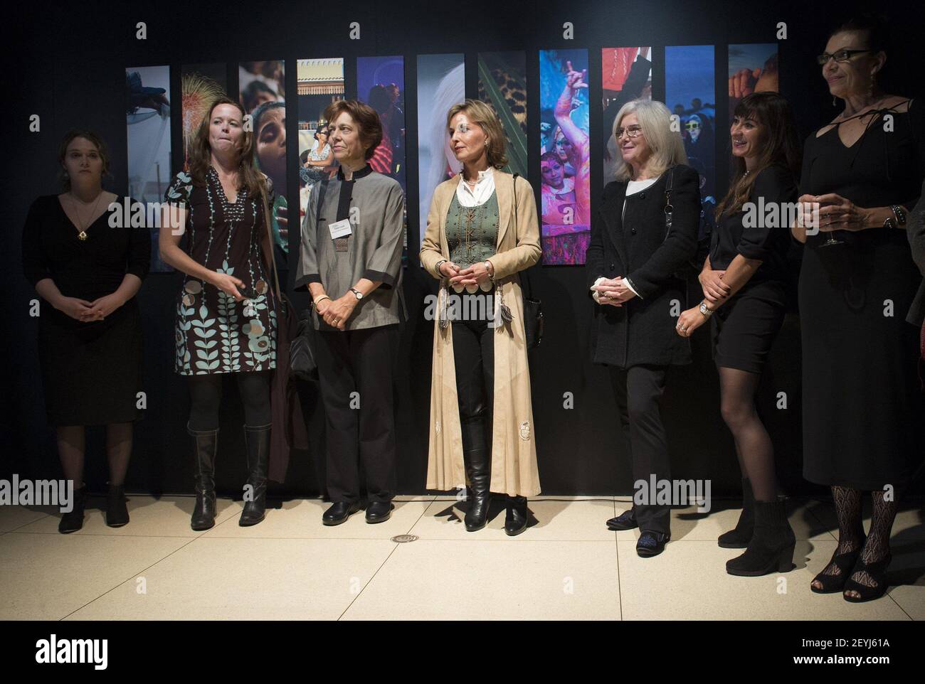 From left, photographers Erika Larsen, Amy Toensing, Diane Cook ...
