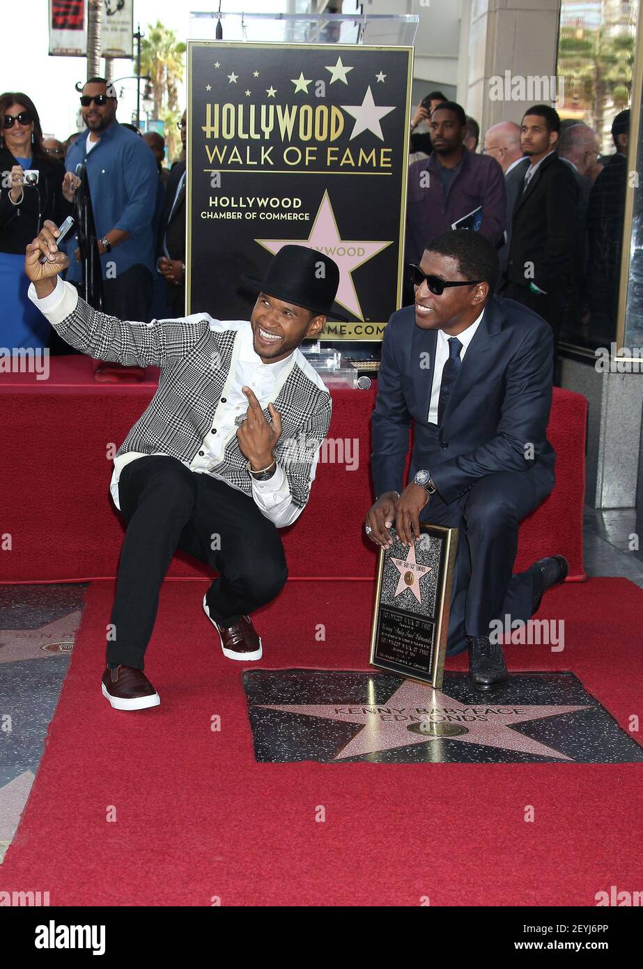 10 October 2013 - Hollywood, California - Usher, Kenny 'Babyface ...