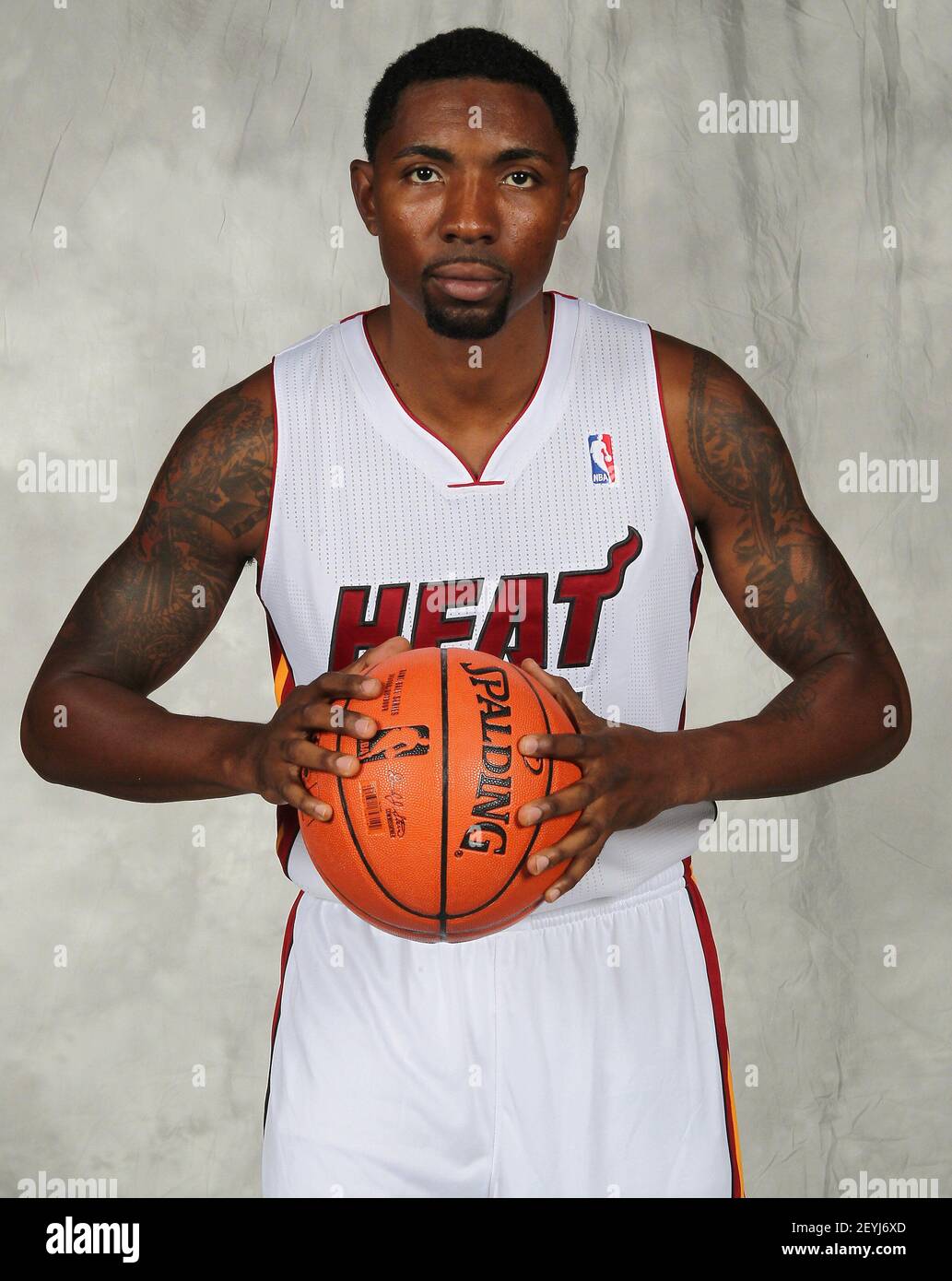 The Miami Heat's Roger Mason Jr. poses for a portrait during the team's ...