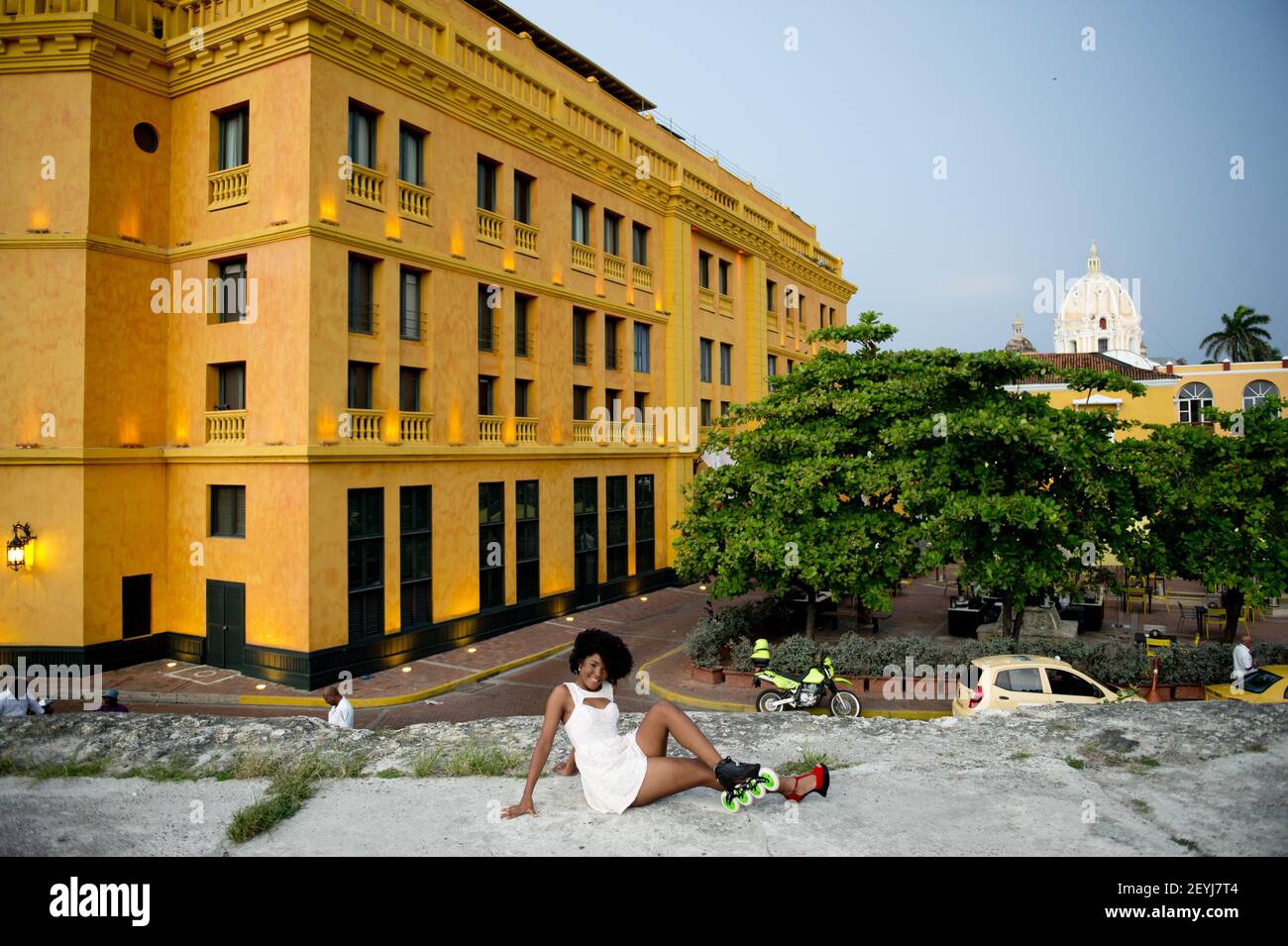 Cartagena, Colombia - The daily life in the old city of Cartagena ...