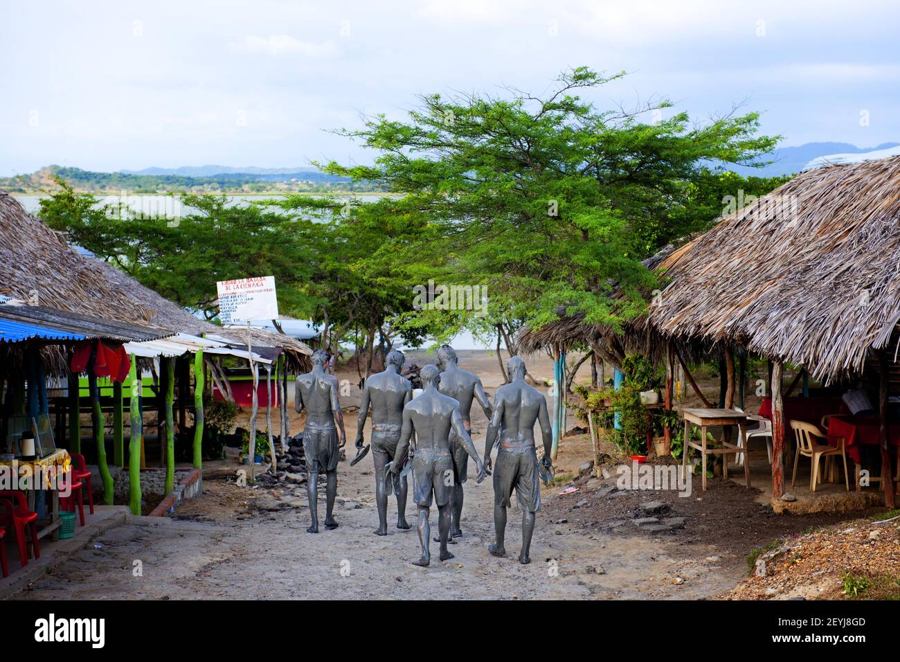 Cartagena, Colombia - Tourists and Colombians enjoy the volcano de ...
