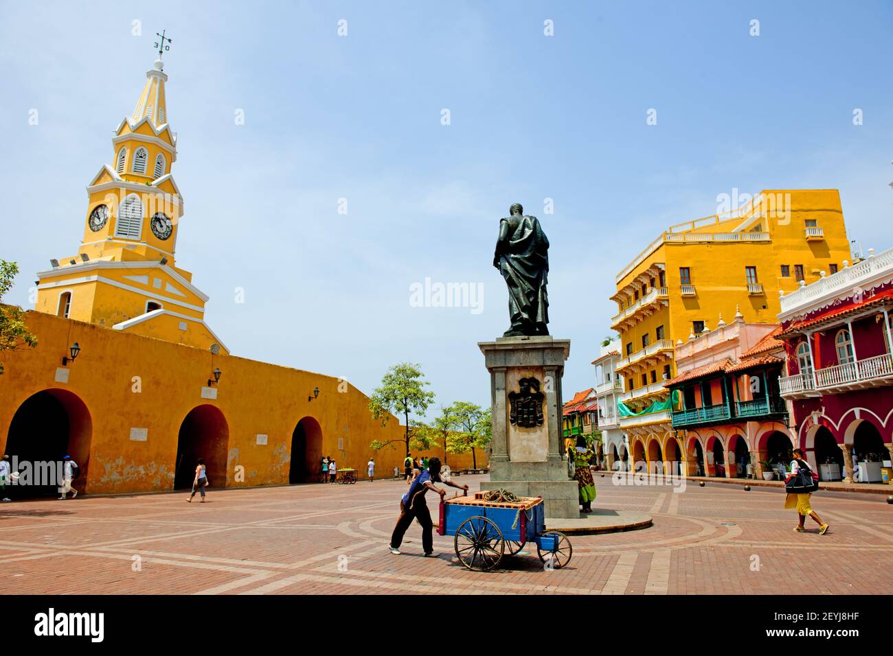 Cartagena, Colombia - The daily life in the old city of Cartagena ...