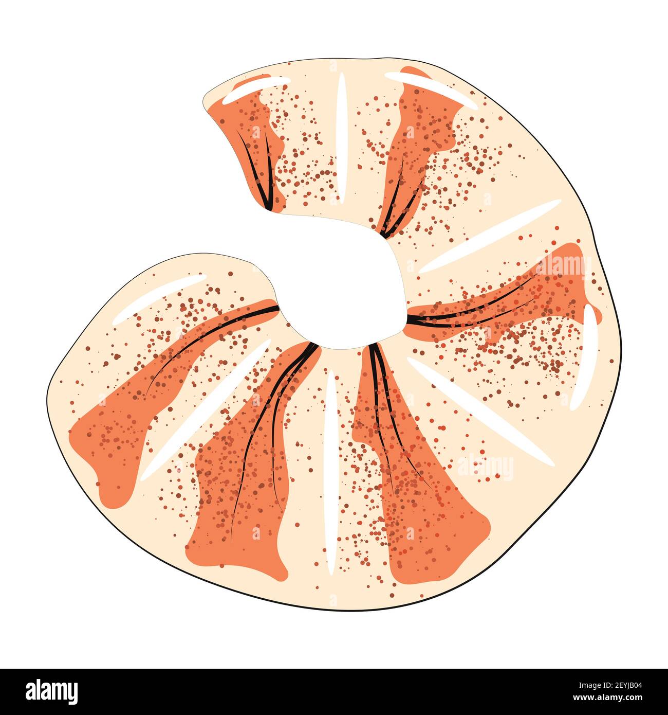 Cooked tail on shrimp Stock Vector Images - Alamy