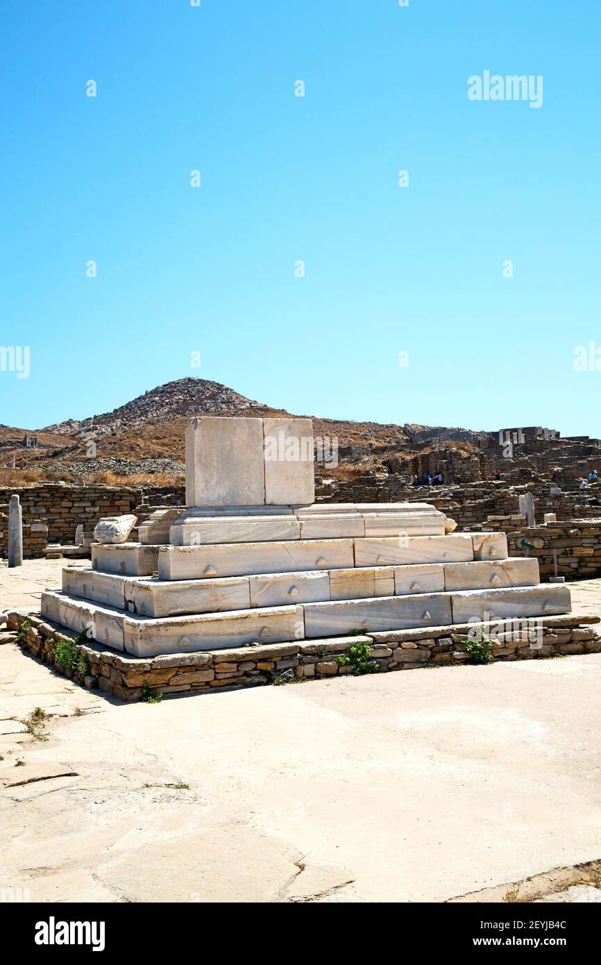 Archeology in greece the acropolis ruin site Stock Photo - Alamy