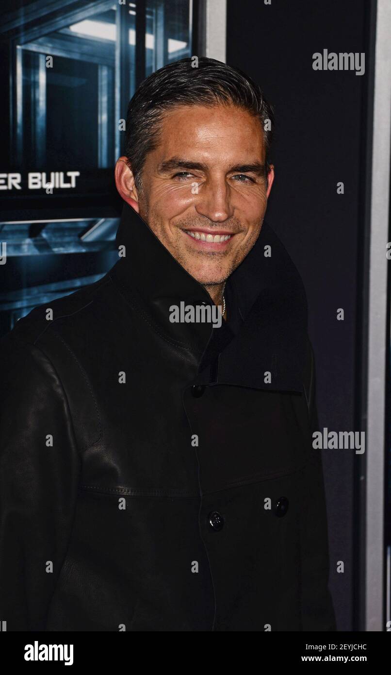Jim Caviezel at the New York premiere of "Escape Plan". (Photo by ...