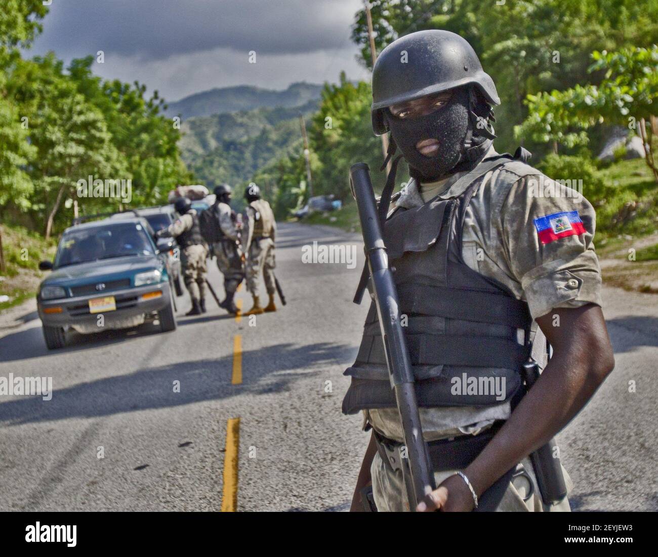 Convoys of heavily armed, specially-trained Haitian National Police ...