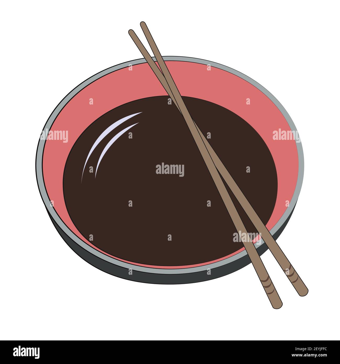 Plate food bowl sauce Stock Vector Images - Alamy