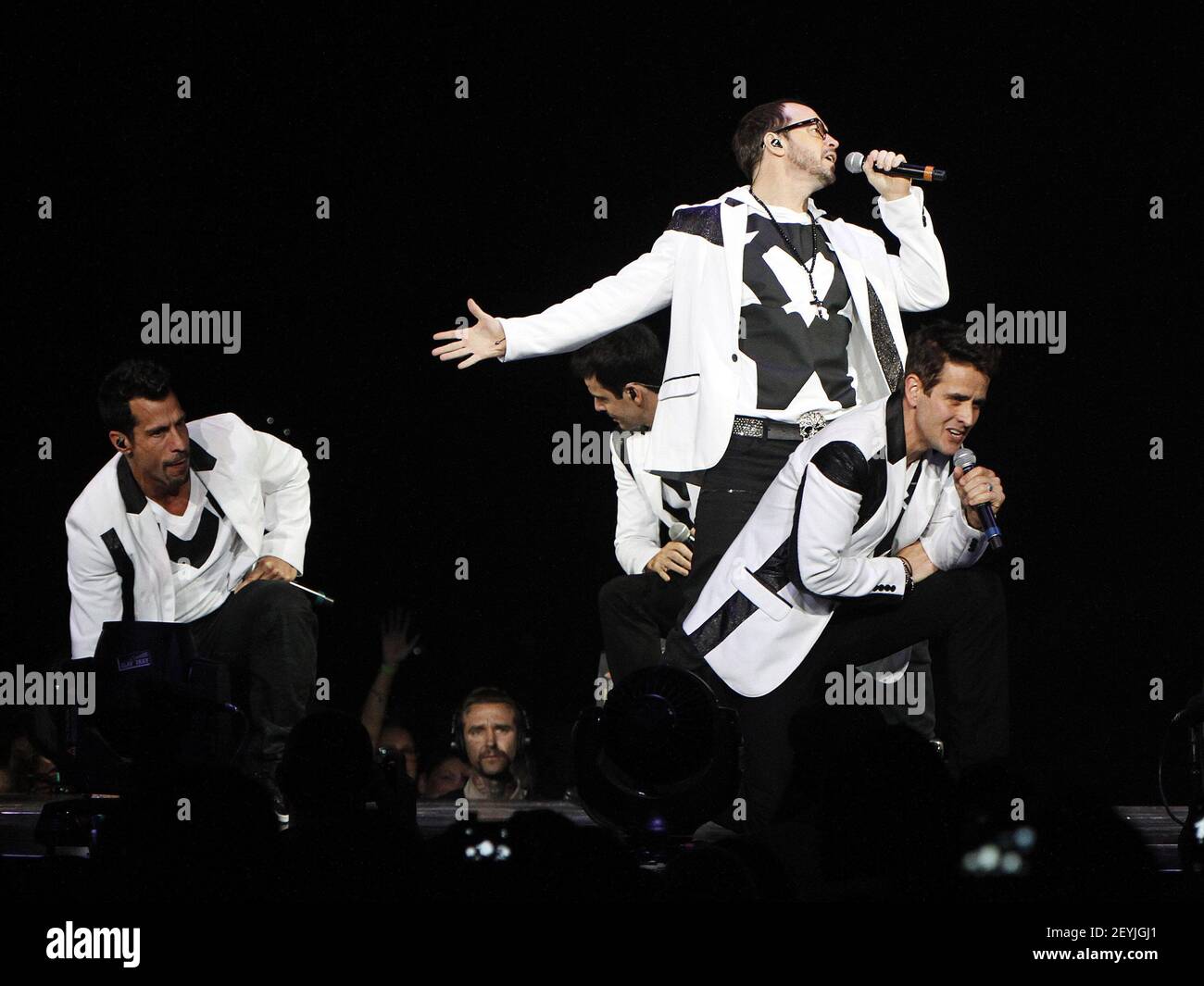 Pop band New Kids On The Block performed at Phillips Arena in Atlanta ...