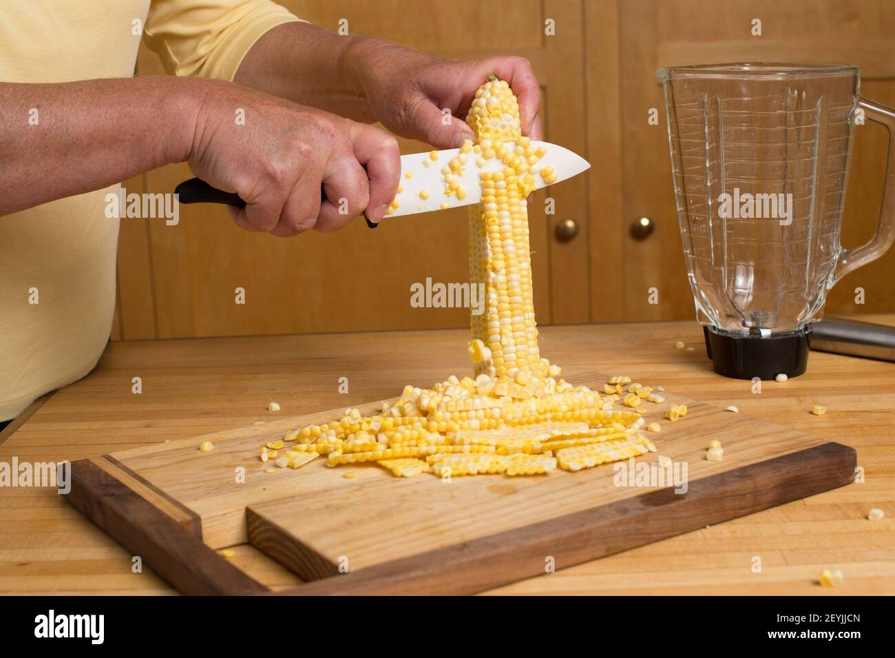 Process the corn kernels in a blender until very smooth, about one ...