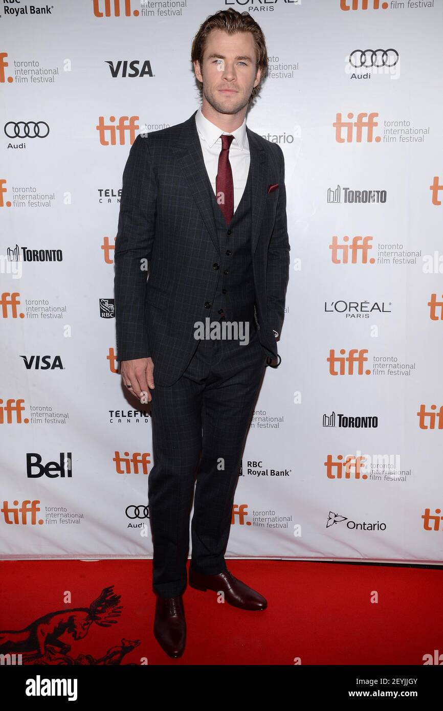 Chris Hemsworth attends the 'Rush' premiere at the Roy Thomson Hall ...