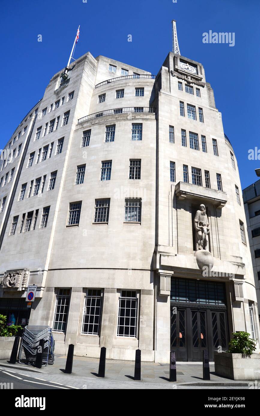 BBC Broadcasting House, Portland Place, London Stock Photo - Alamy