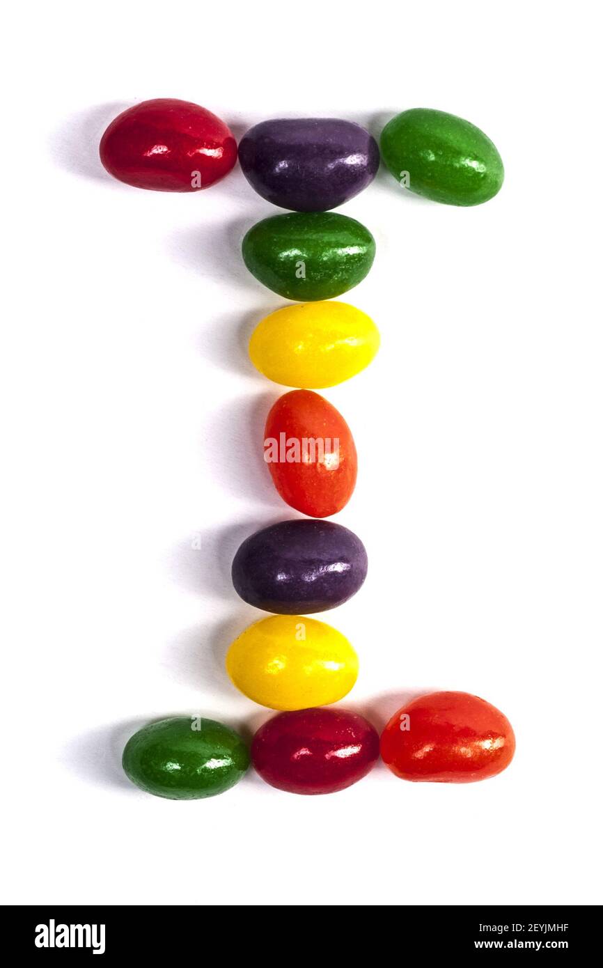 Candy Letter I Stock Photo - Alamy