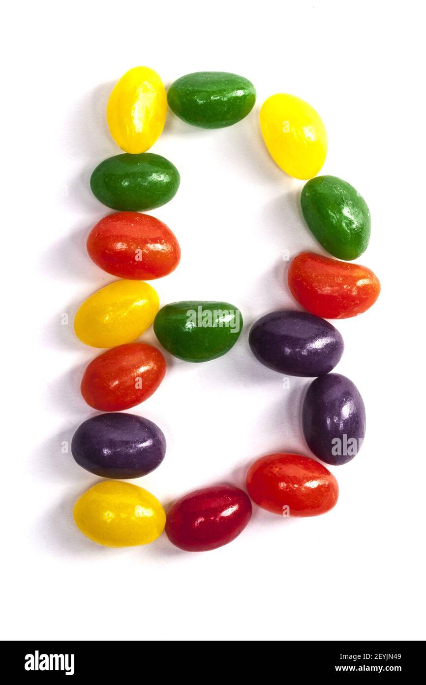 Candy Letter B Stock Photo - Alamy