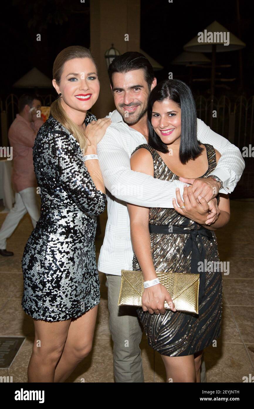 MIAMI, FL - JUNE 15: Sonya Smith, Jose Guillermo Cortinez and Dominic ...