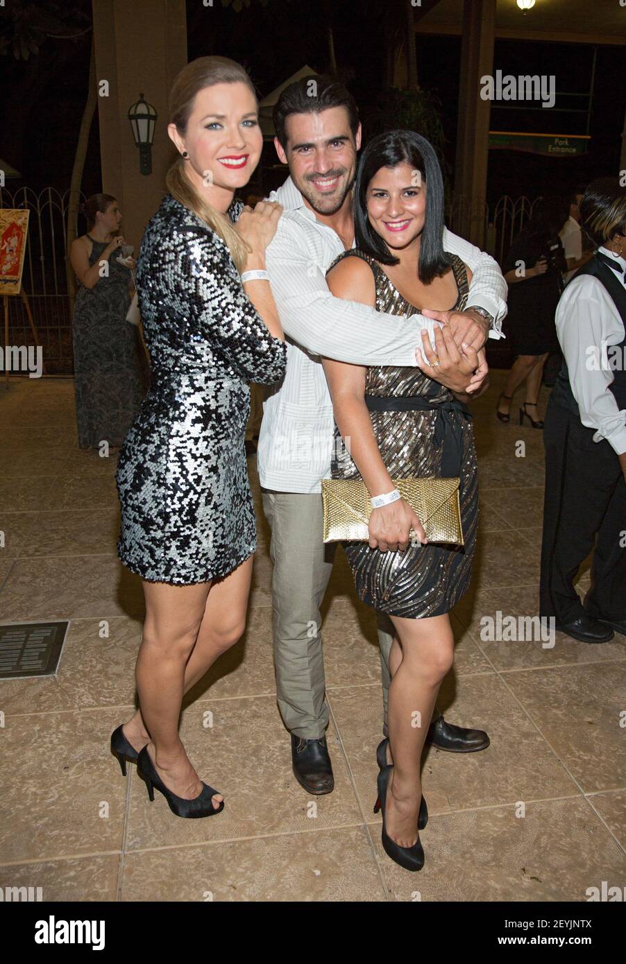 MIAMI, FL - JUNE 15: Sonya Smith, Jose Guillermo Cortinez and Dominic ...