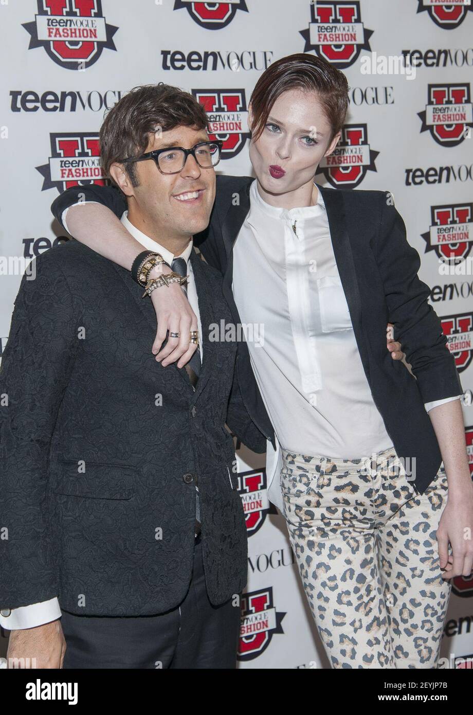 (L-R) Andrew Bevan, Coca Rocha attends the 8th Annual Teen Vogue ...