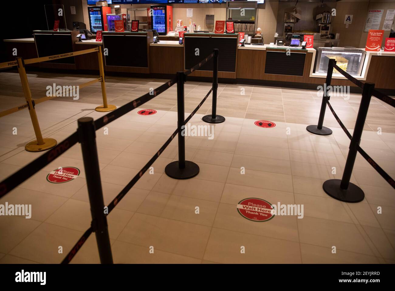 Movie Theater Concession Stand Line