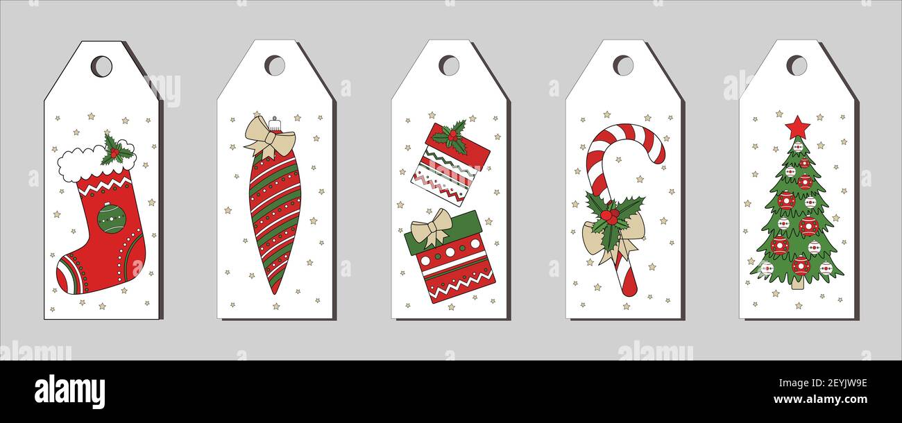 Holiday Gift Tag Clip Art