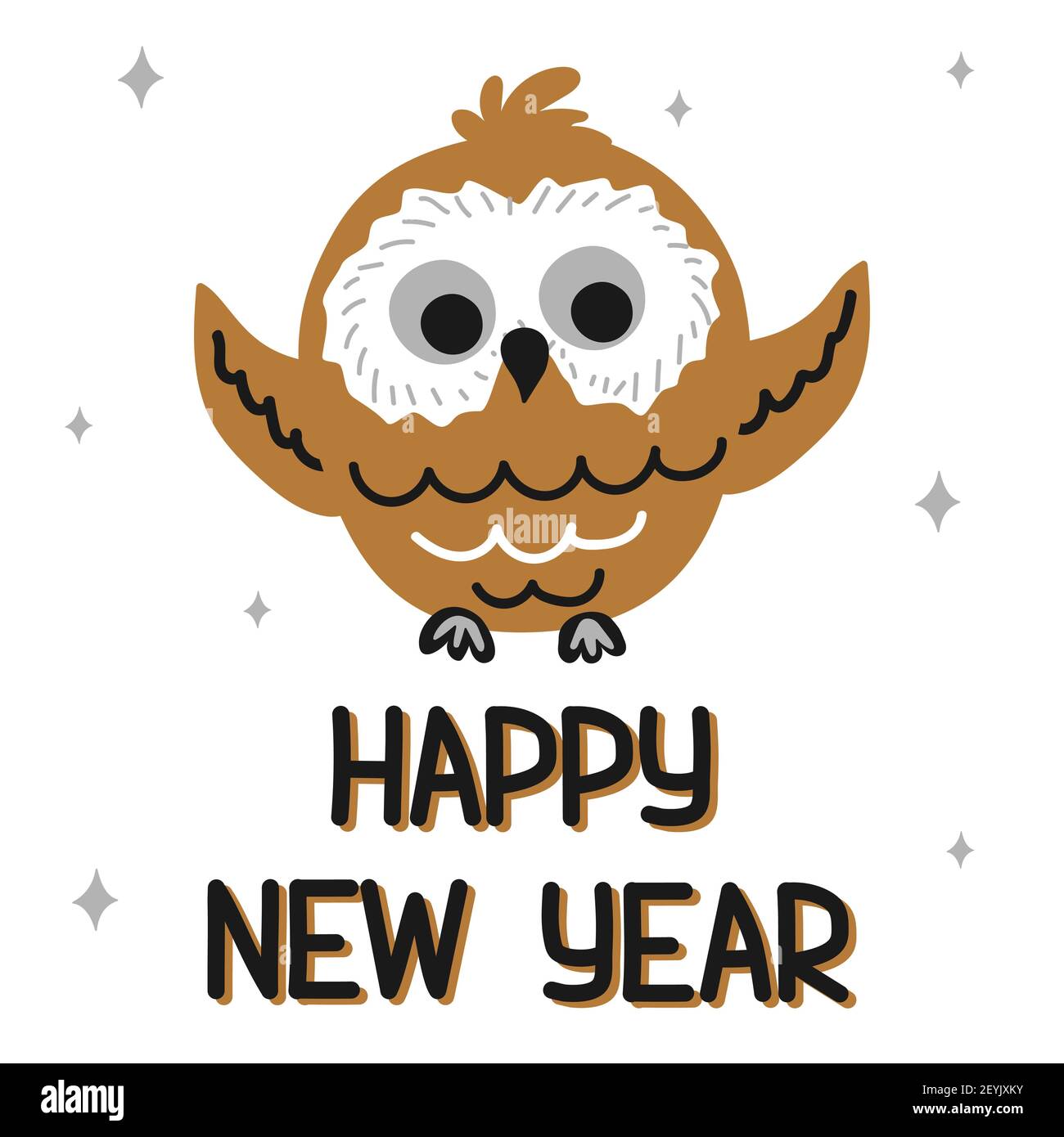 New Years Owl Clipart