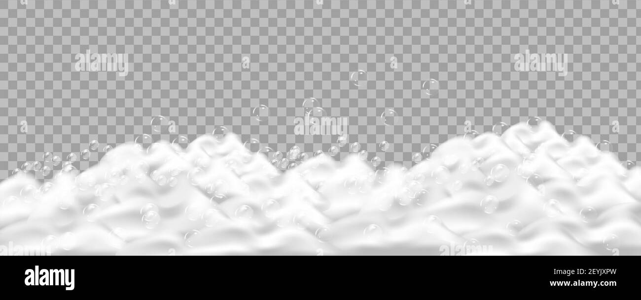 Sparkling shampoo and bath lather vector illustration Stock Vector ...