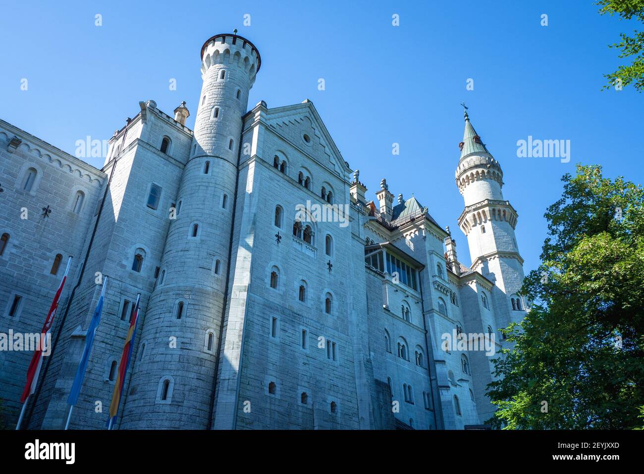 Low angle view of the famous 19th century romantic eclecticism palace ...