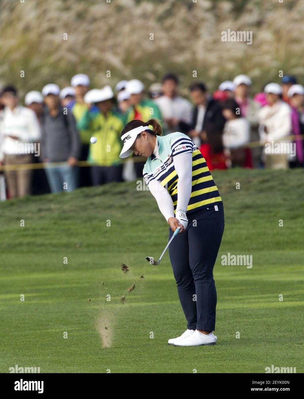 20 October 2013 - Incheon, South Korea - Amy Yang of South Korea plays ...