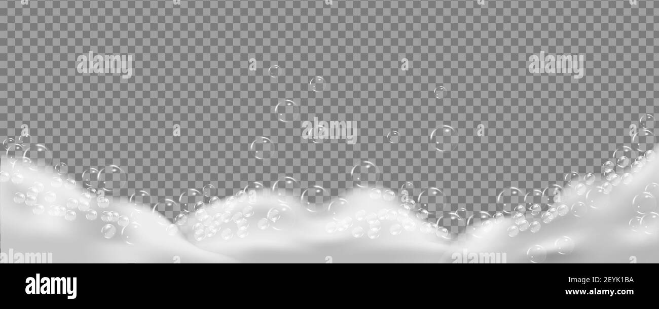 Sparkling shampoo and bath lather vector illustration Stock Vector ...