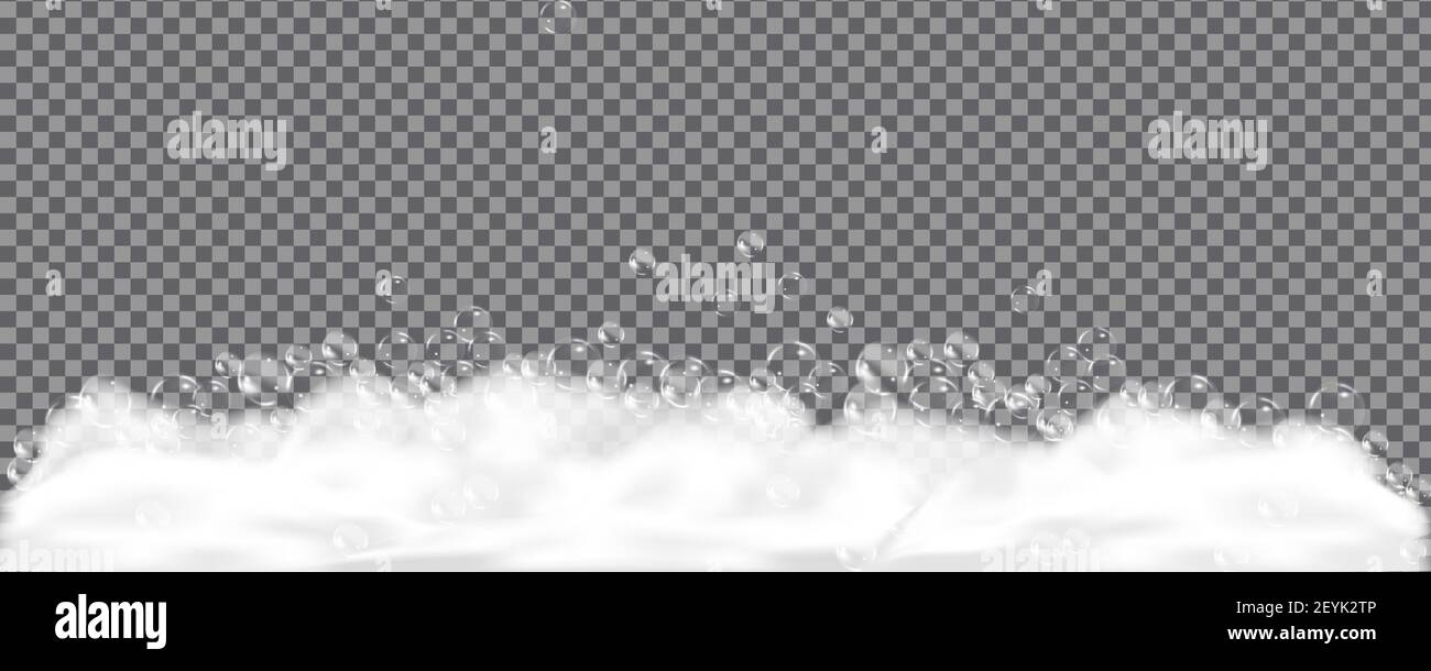 Sparkling shampoo and bath lather vector illustration Stock Vector ...