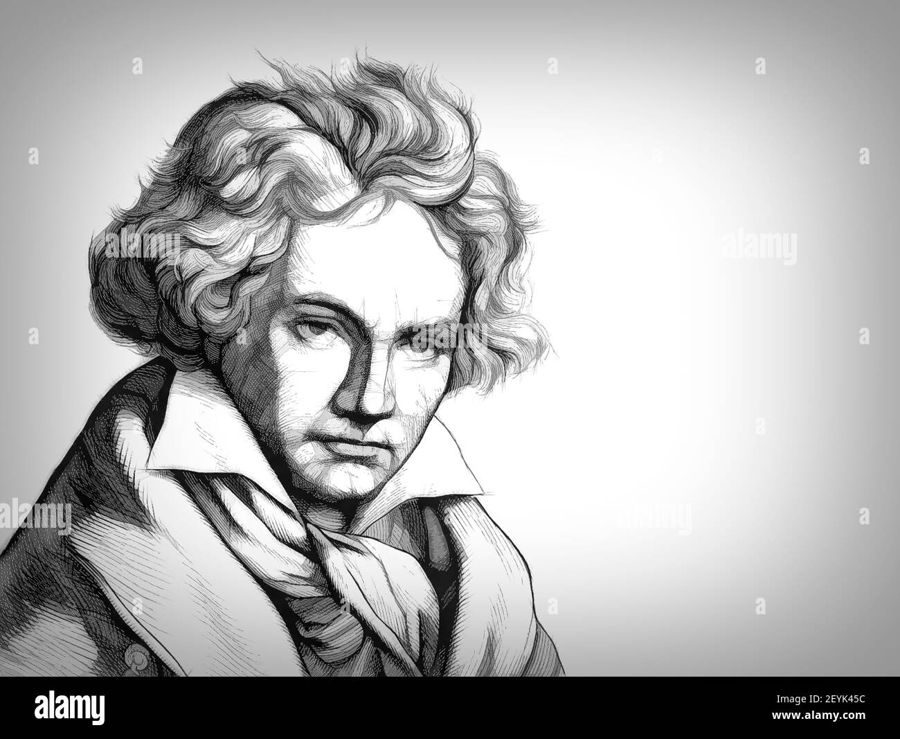 Portrait bust of ludwig van beethoven 1770 1827 hi-res stock ...